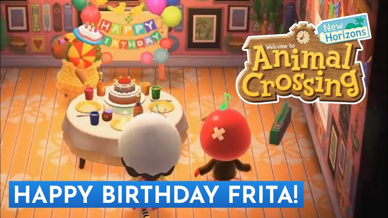 Happy Birthday Frita! Animal Crossing New Horizons Gameplay Clip - YouTube