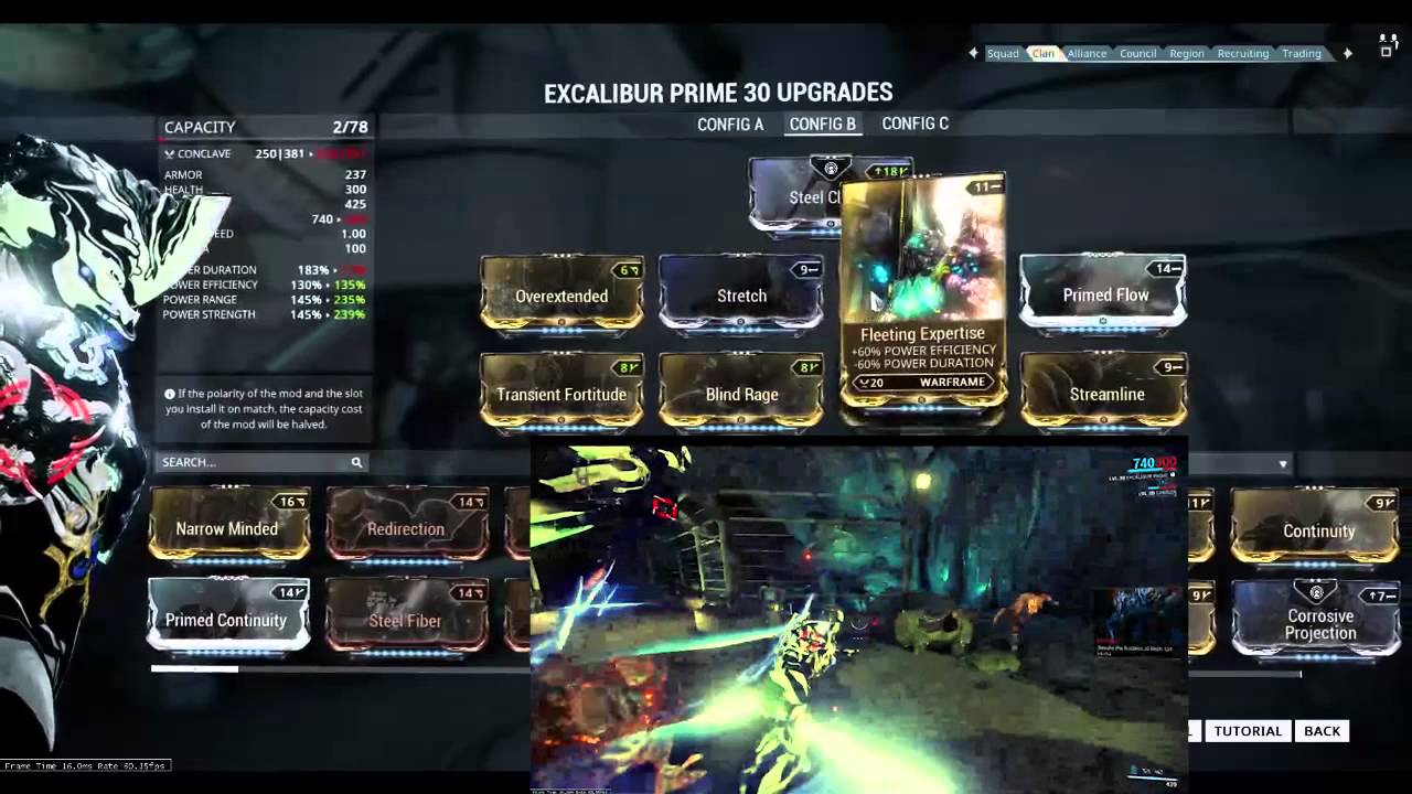 Warframe - Excalibur Rework Build! - YouTube