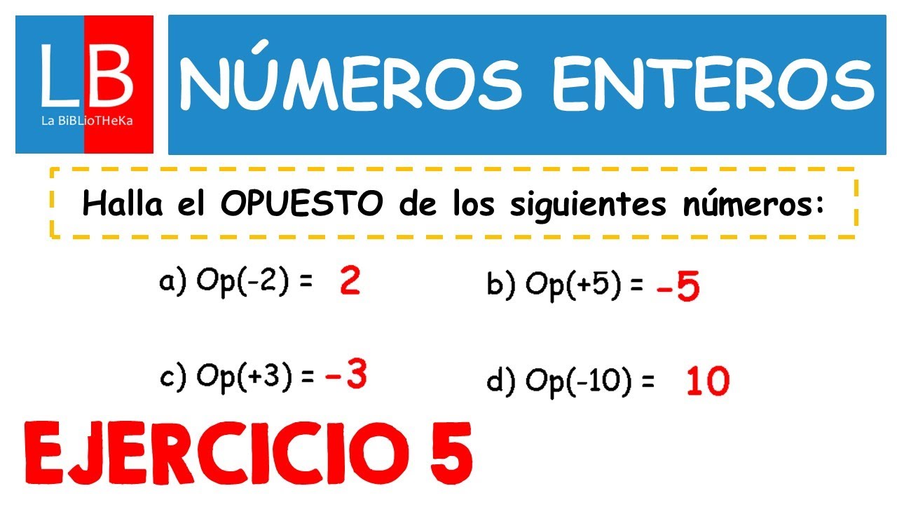 Números Enteros Y Sus Opuestos TOMi.digital Números Enteros