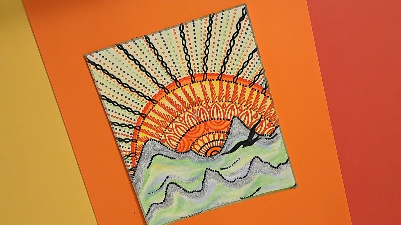 Morning Sun Mandala Art | Hope you enjoy | - YouTube