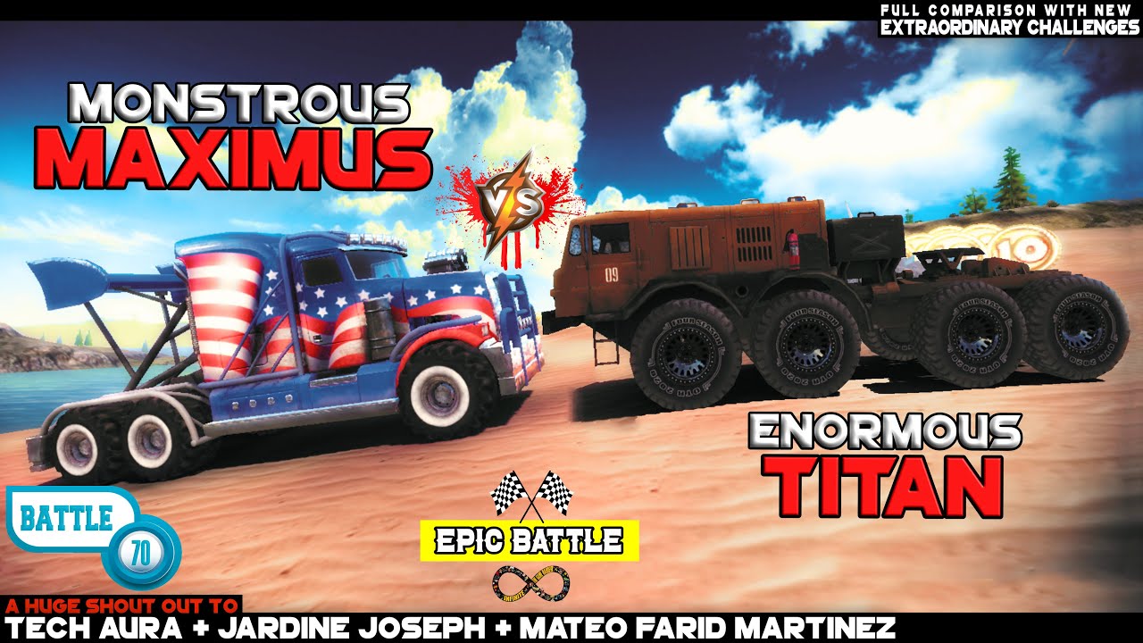 OFF THE ROAD MAXIMUS VS TITAN EPIC BATTLE | OPEN WORLD GAME OTR ...