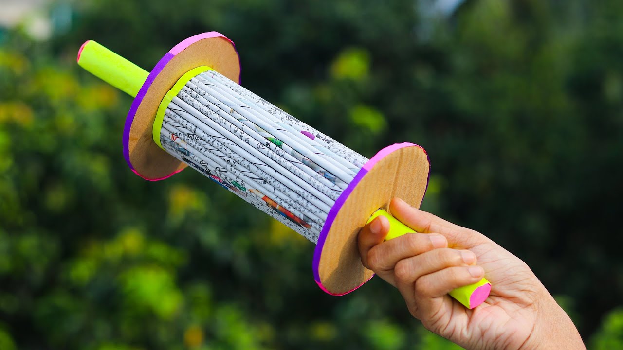 কিভাবে লাটাই বানাতে হয় | How to make newspaper firki for kite | Charka ...