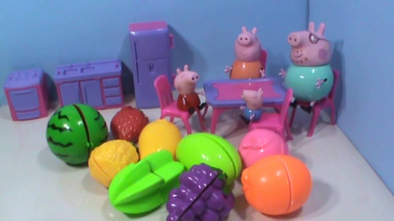 Peppa Pig aprendendo os Nomes das Frutas - Learning the names of fruits ...