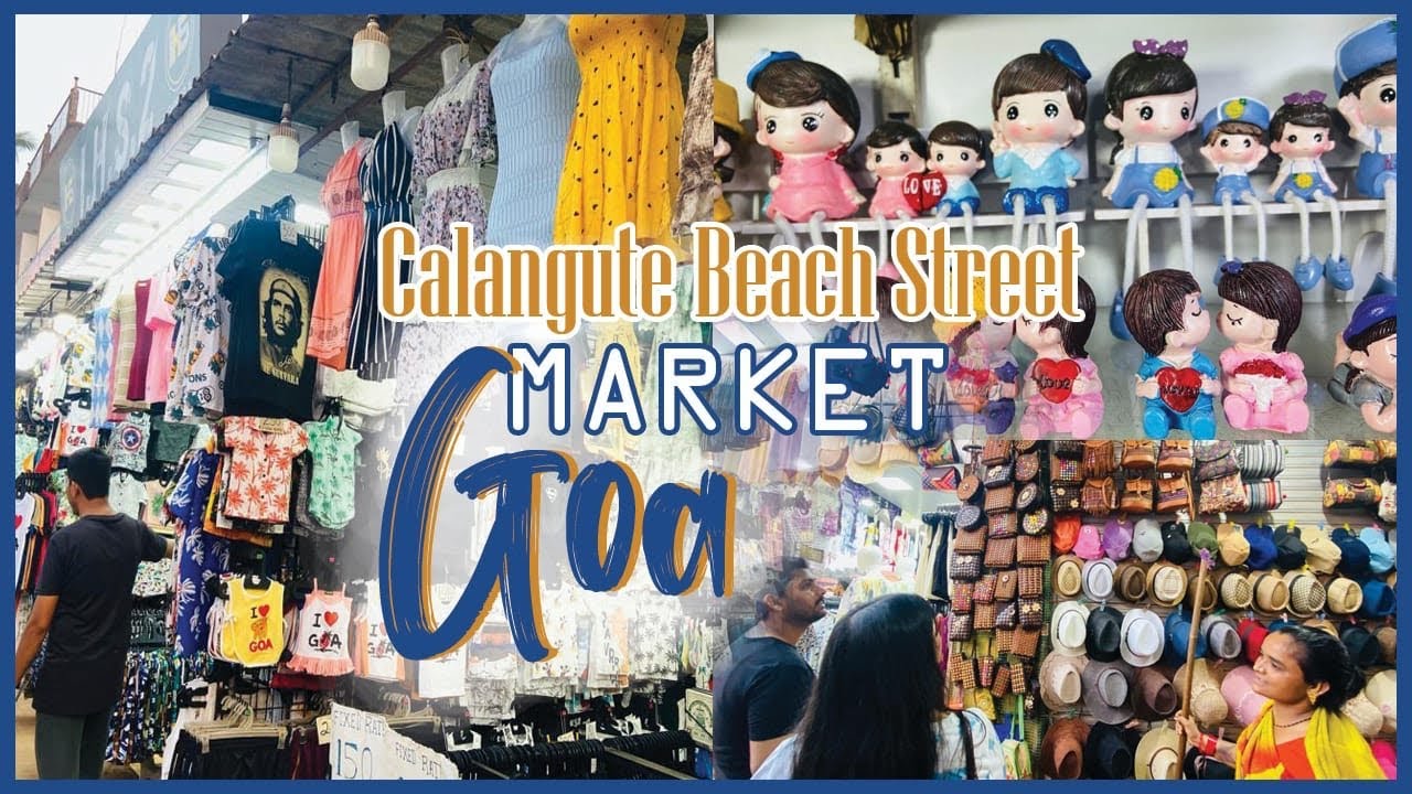 Calangute beach north goa street market | street shopping | street ...