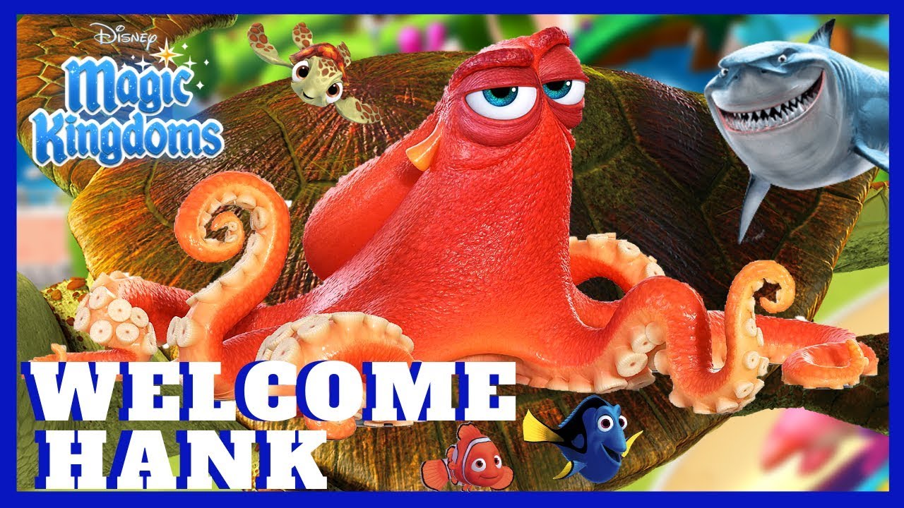 WELCOME HANK! Finding Nemo | Disney Mom's Magic Kingdoms Gameplay - YouTube