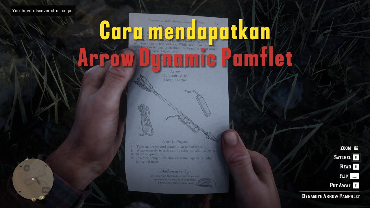 HOW TO GET DYNAMIT ARROW PAMFLET IN RDR2 - YouTube