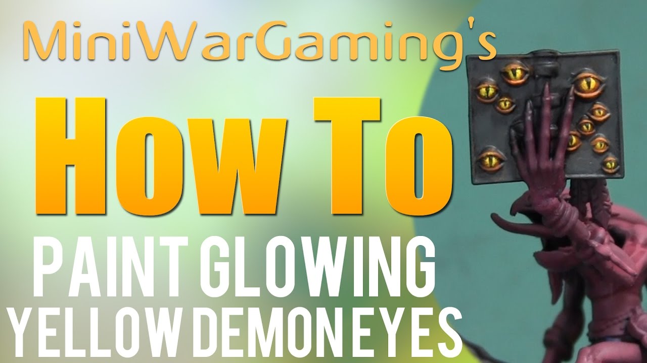 How To: Paint Glowing Yellow Demon Eyes - YouTube