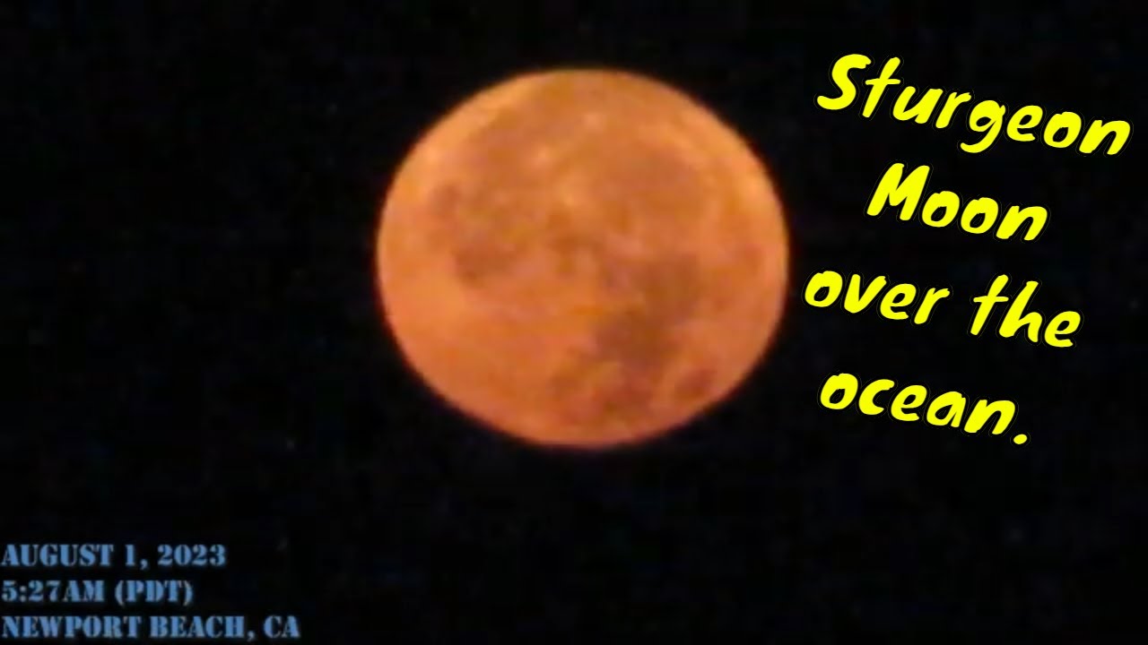 🌕 HUGE Full Moon Over the Pacific Ocean, Plus Panning Around the Beach ...