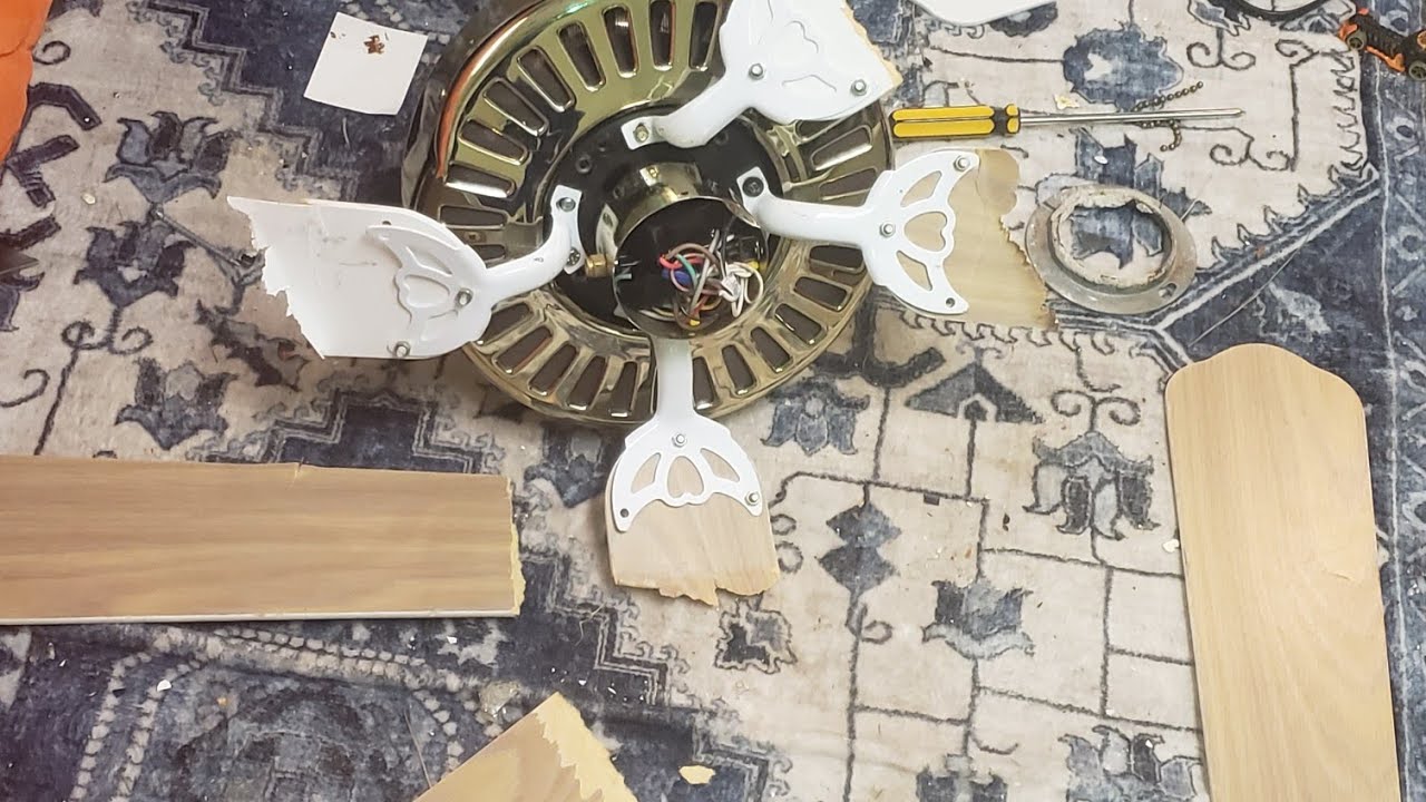 ceiling fan destruction #5 - YouTube