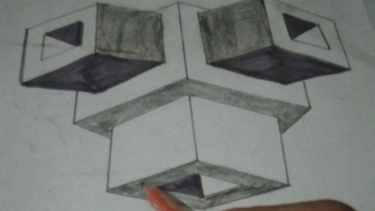 3D DRAWING OPTICAL ILLUSION ll HOW TO 3D ART - YouTube