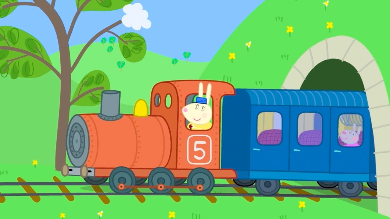 Peppa Pig Boards The Train | Kids TV And Stories - YouTube