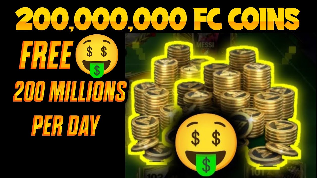 FREE 200 MILLIONS FC COINS EVERY DAY || 200 MILLIONS/ DAY 🤑 || HOW TO ...