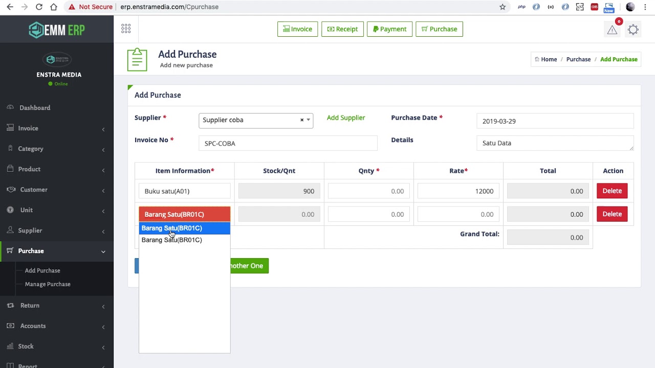 ERP Modul Purchase Order - YouTube