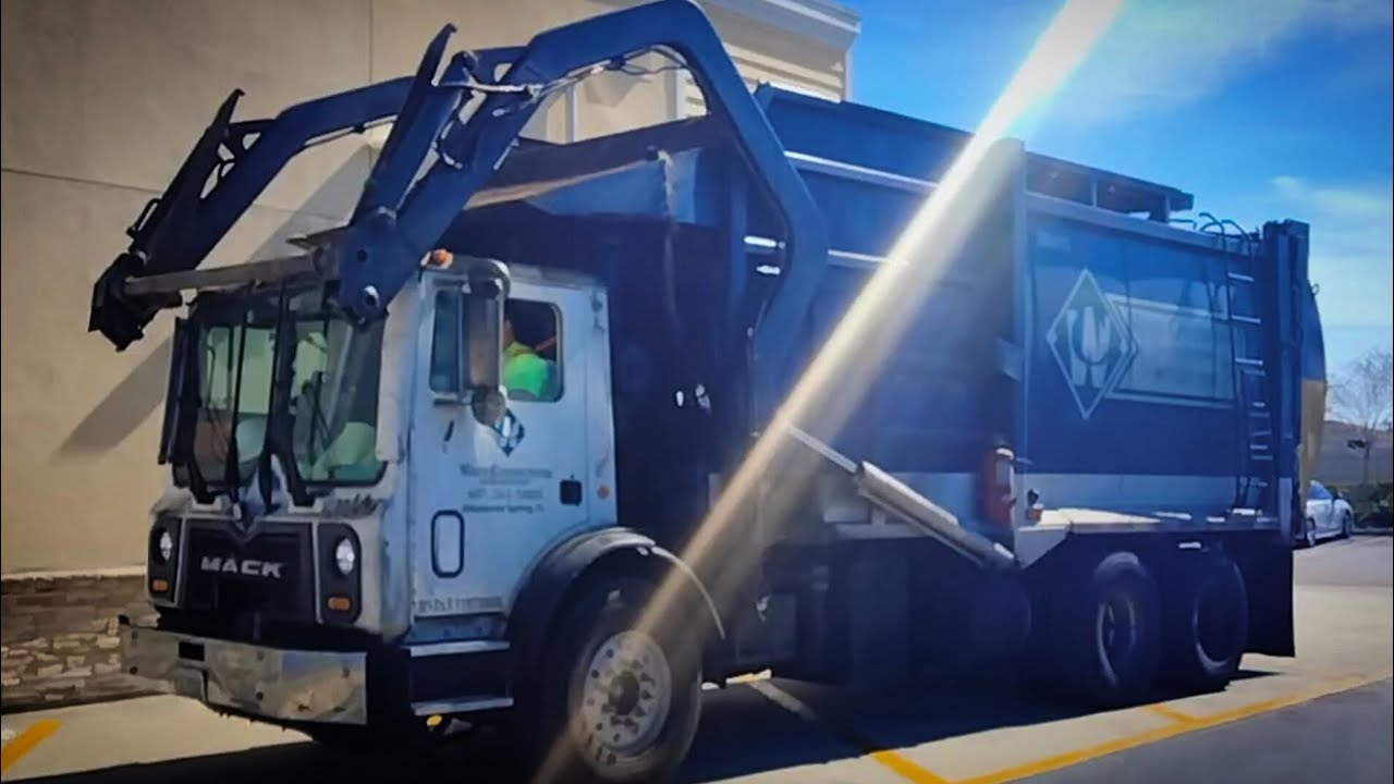 Waste Connections | Mack MRU EZ Pack Hercules Front Loader - YouTube