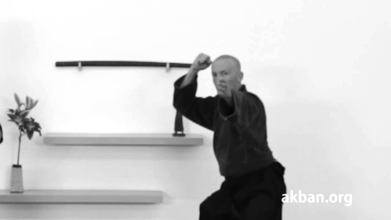 Ninjutsu stance application, Doko ichimonji no kamae - technique for ...