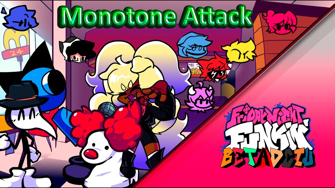 Monotone Attack but Every Turn a Different Character Sings It/ FNF BETADCIU / FNF VS IMPOSTOR ...