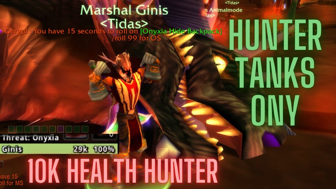 Hunter Main Tanks Onyxia | Wow Classic | Full Fight uncut - YouTube
