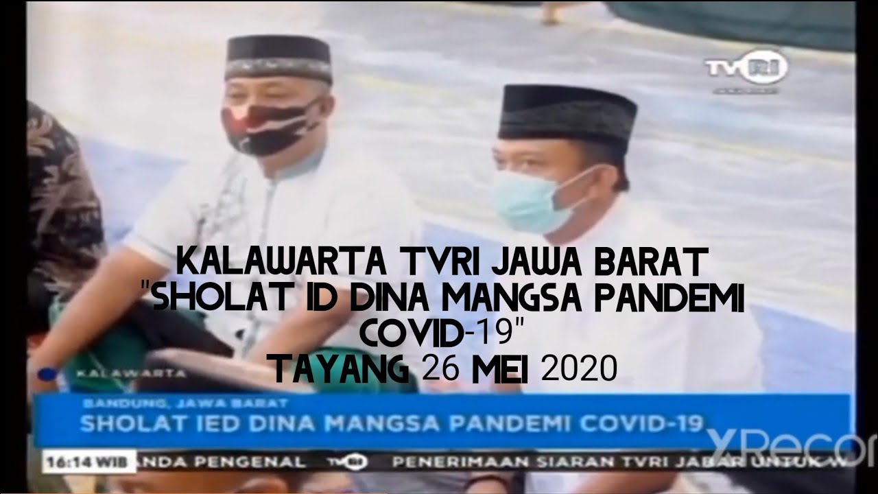 kalawarta tvri jabar sholat id di mesjid al-amanah - YouTube