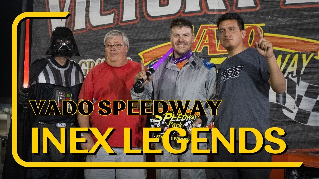 Eric LaCroix's first Legends Feature Win at Vado Speedway Park - YouTube