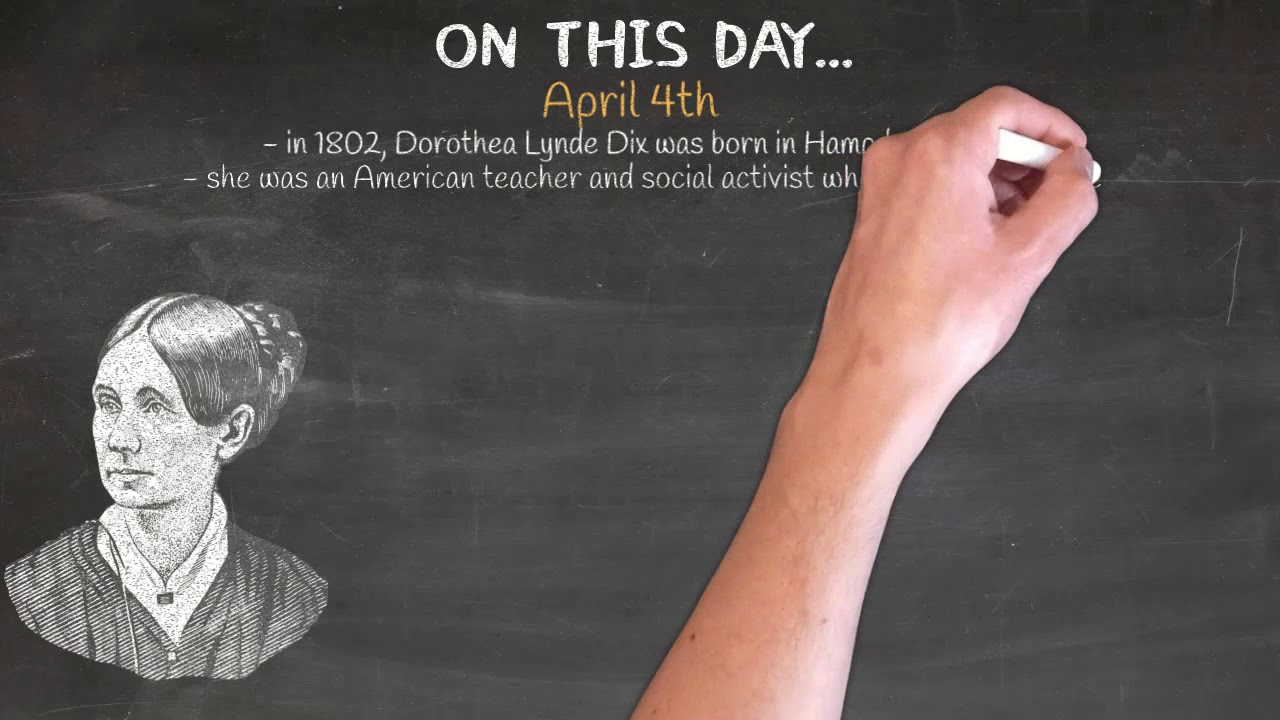 On This Day... - April 4th - Dorothea Dix | Teacher, Social Activist ...