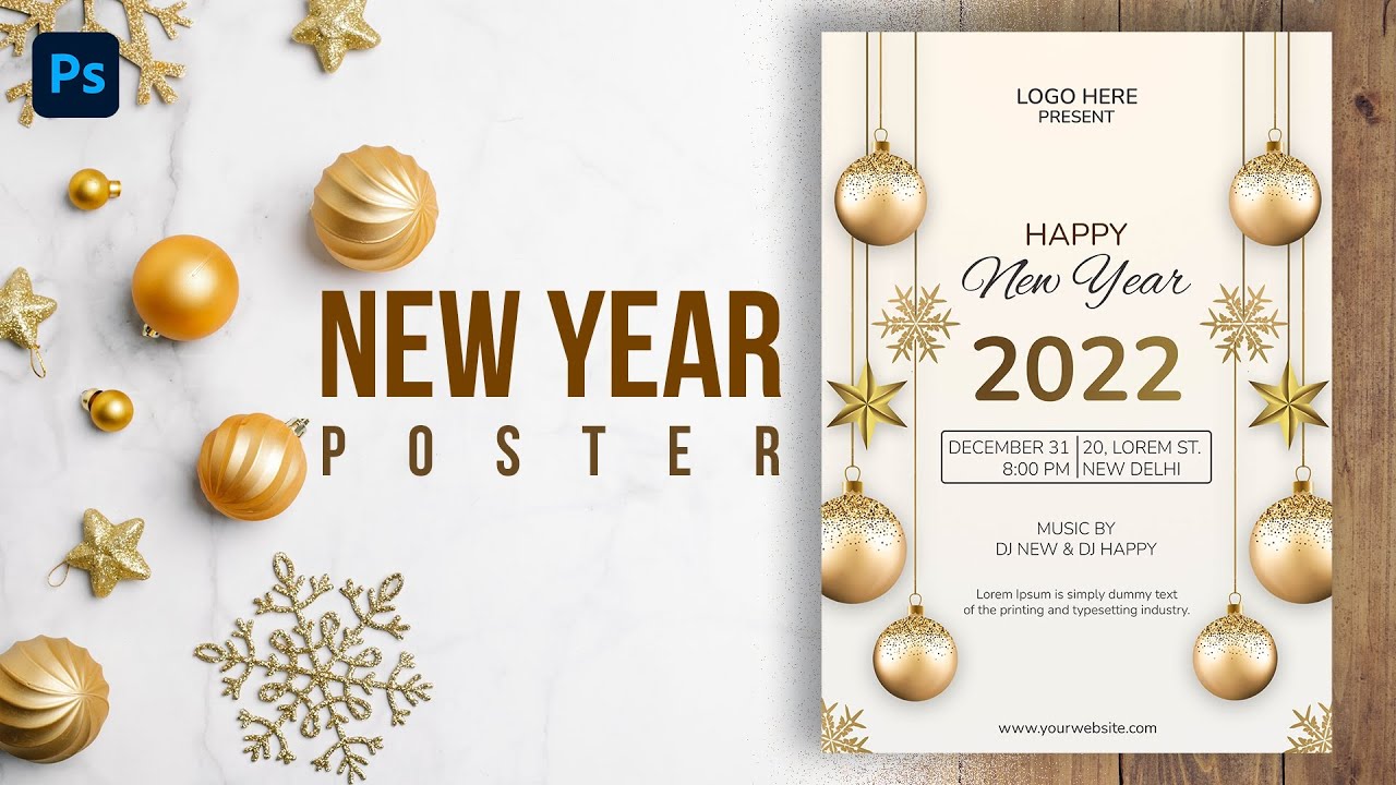 Happy New Year Post Design | Instagram Post Design | Adobe Photoshop CC ...