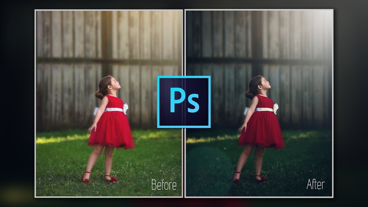Photoshop cc Tutorial : Outdoor Portrait Edit (Child) - YouTube