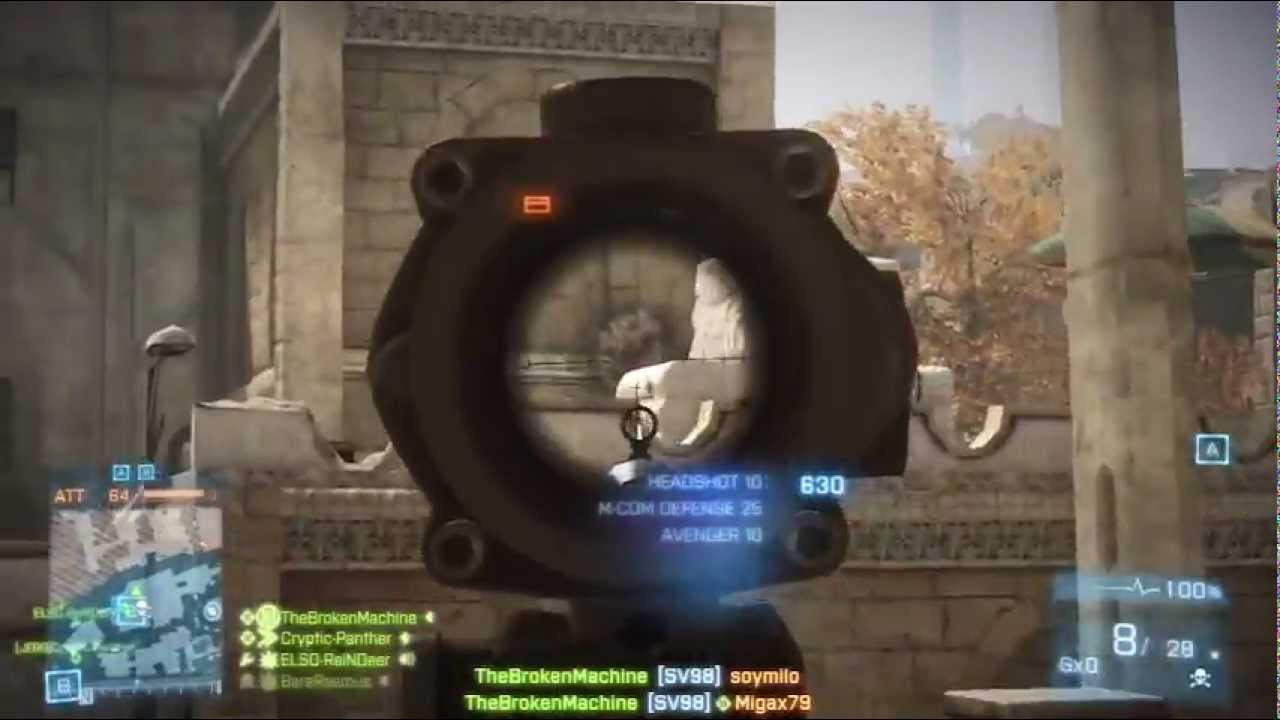 Acog Sniper Quad Feed (Battlefield 3 Clip) - YouTube