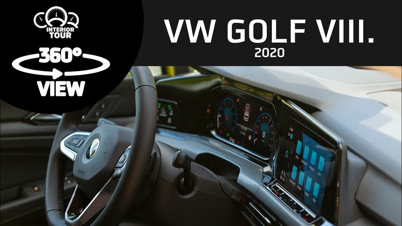 Volkswagen Golf VIII. - interior 360° view - YouTube