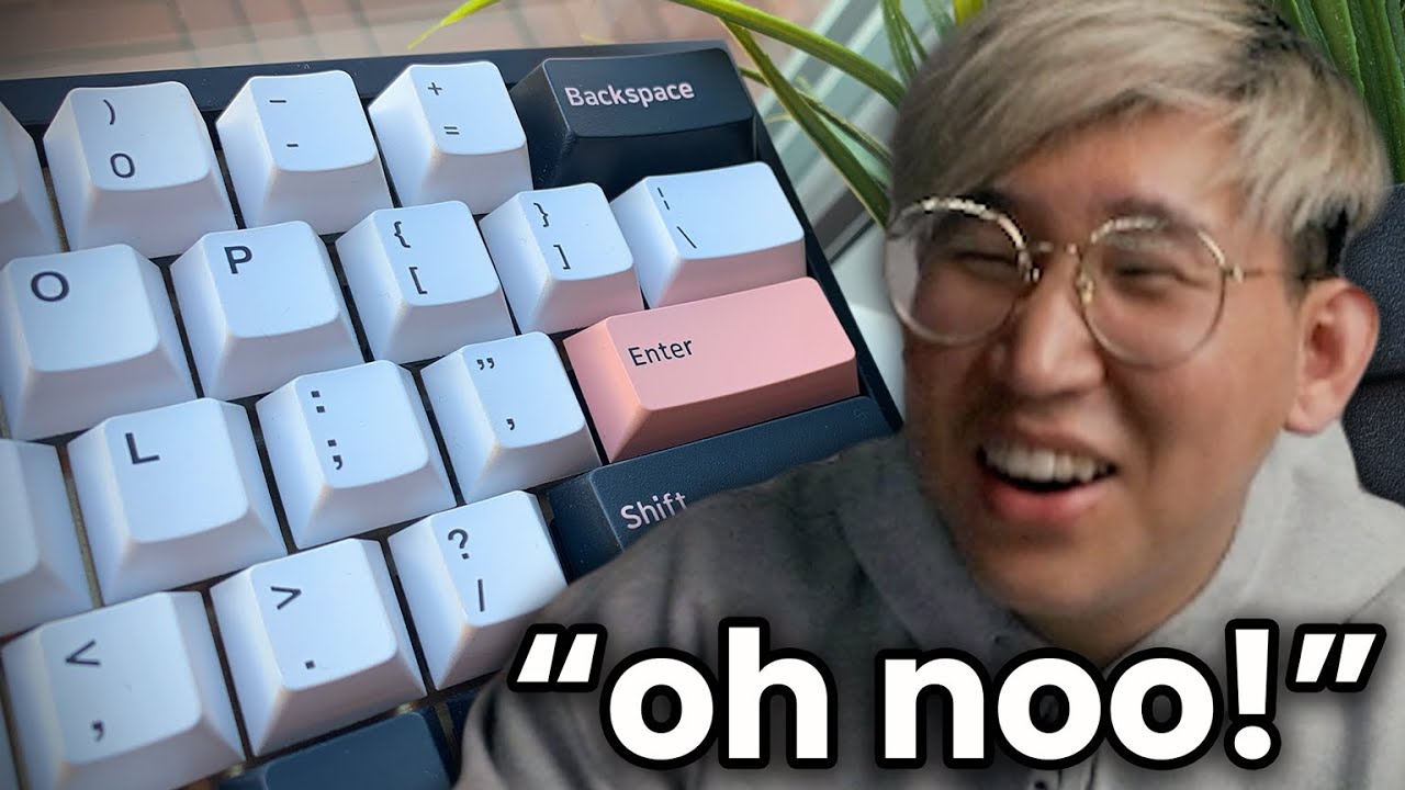 Taeha Types REACTS to MY $300 CUSTOM KEYBOARD... - YouTube