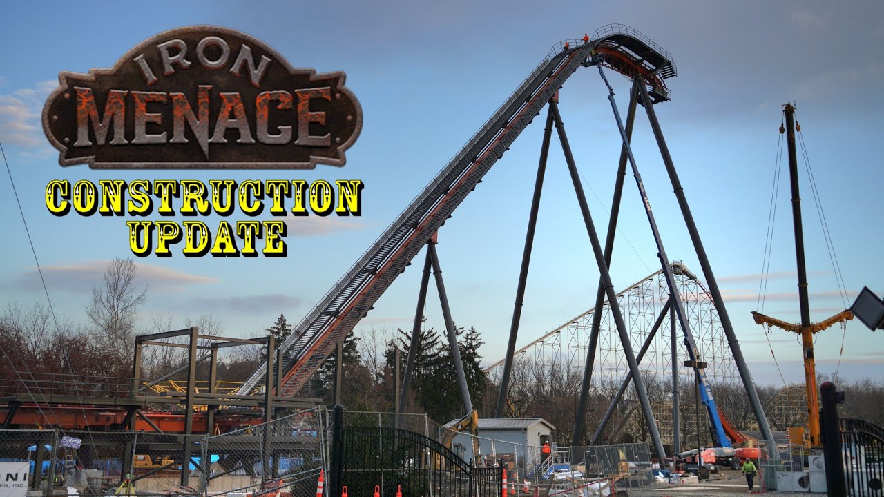 Dorney Park New For 2024 Iron Menace Roller Coaster Construction Update ...