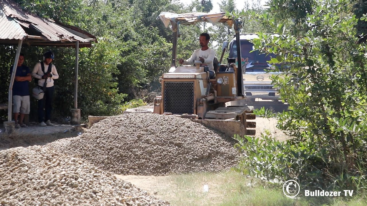 Incredible Dump Truck MITSBISHI KOMATSU Bulldozer Opening New Project Working Full The Rock Land ...