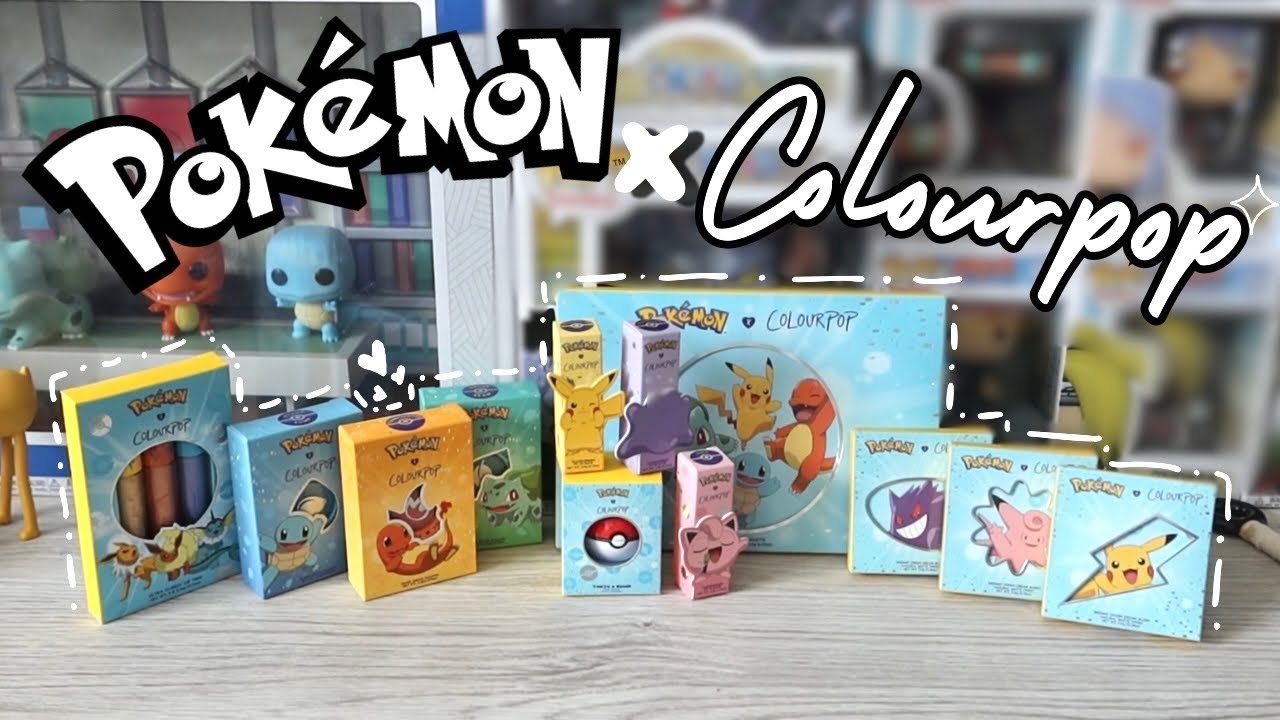 Pokémon x ColourPop Makeup Collection: Swatches & Review!!! - YouTube