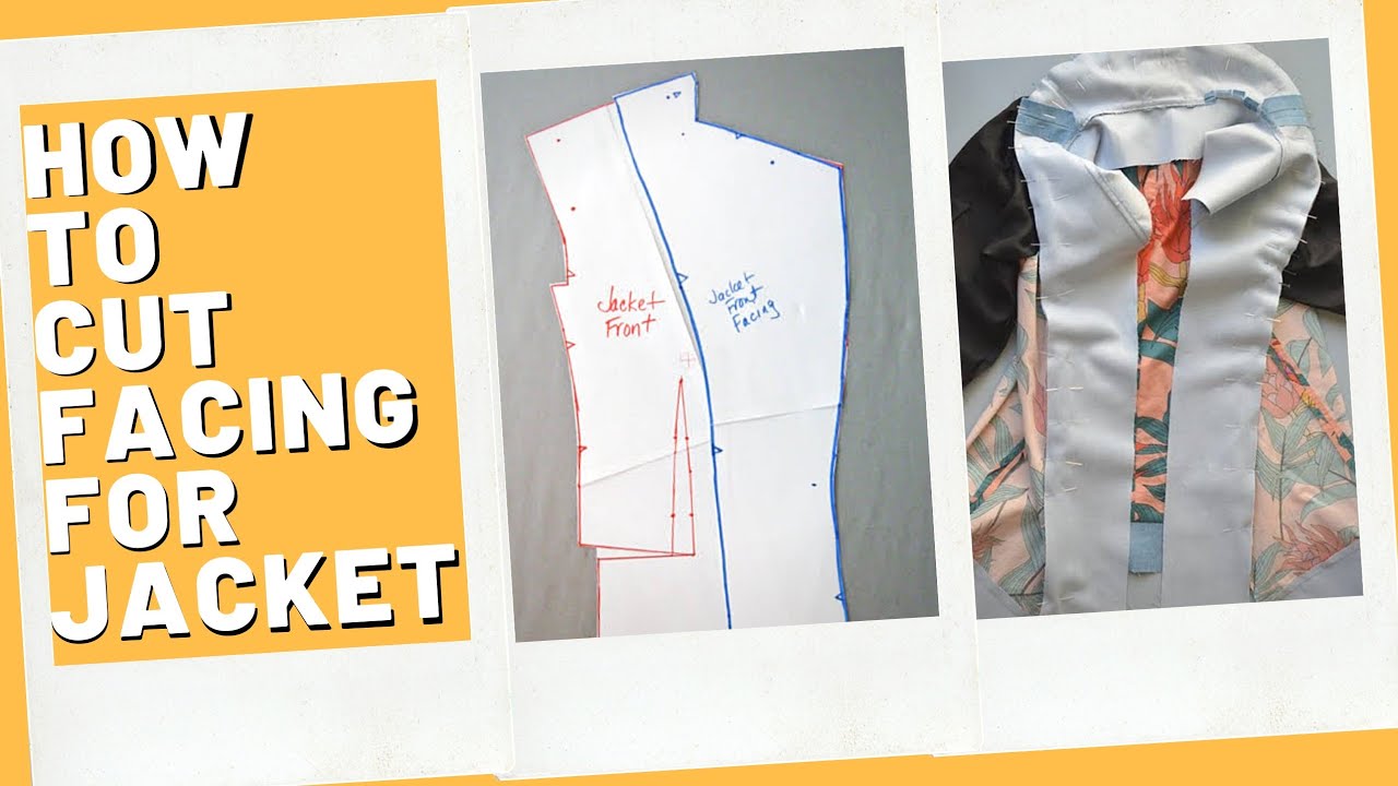 How to cut Facing for Jacket or Blazer / How to Pattern Facing - YouTube