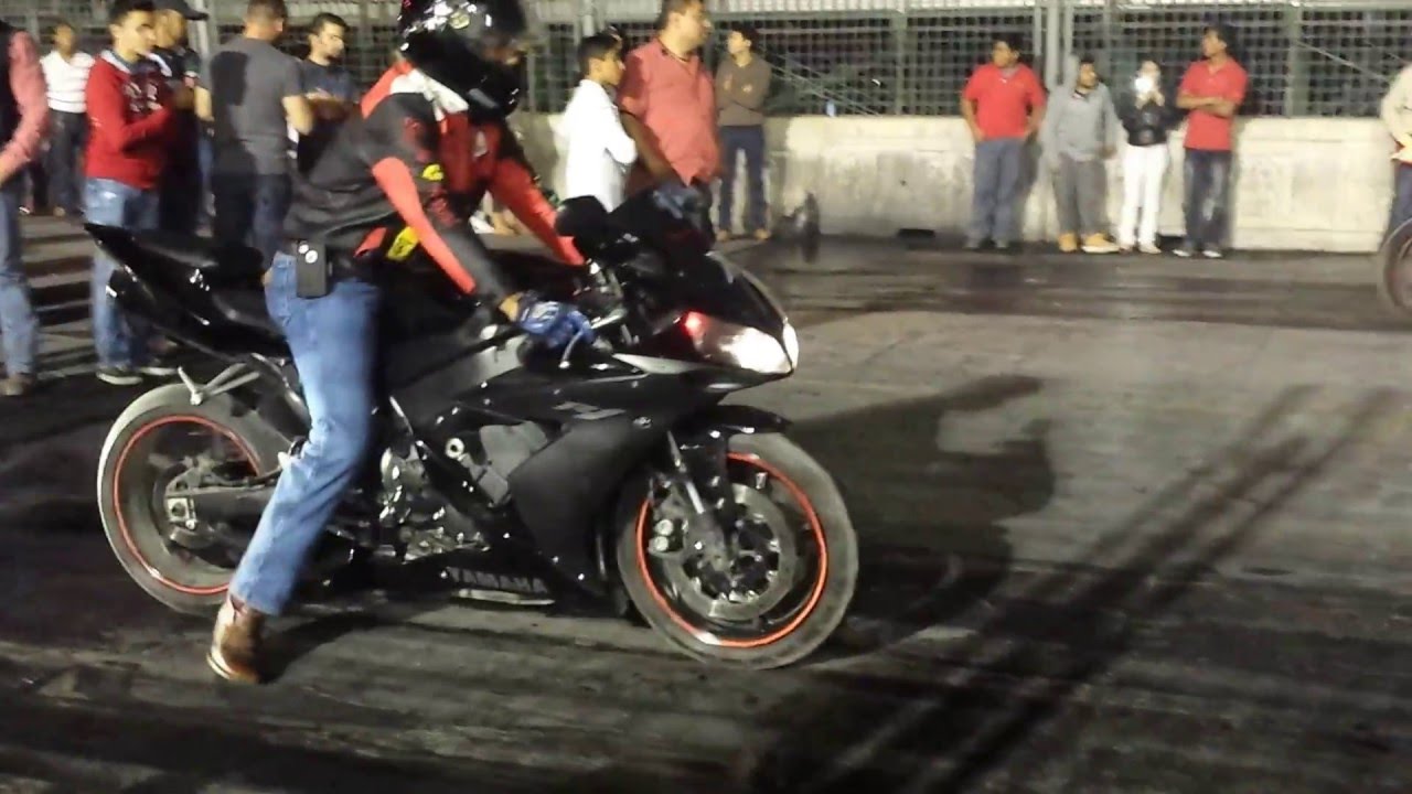Yamaha R1 Drag race - YouTube