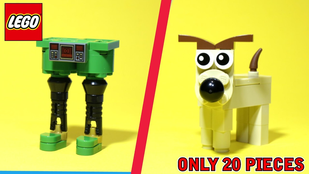 10 Wallace & Gromit things you can make with 20 Lego pieces Part 2 v2 ...