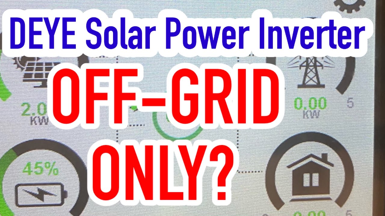 PWEDE BANG OFF-GRID LANG DEYE SOLAR POWER INVERTER? - YouTube
