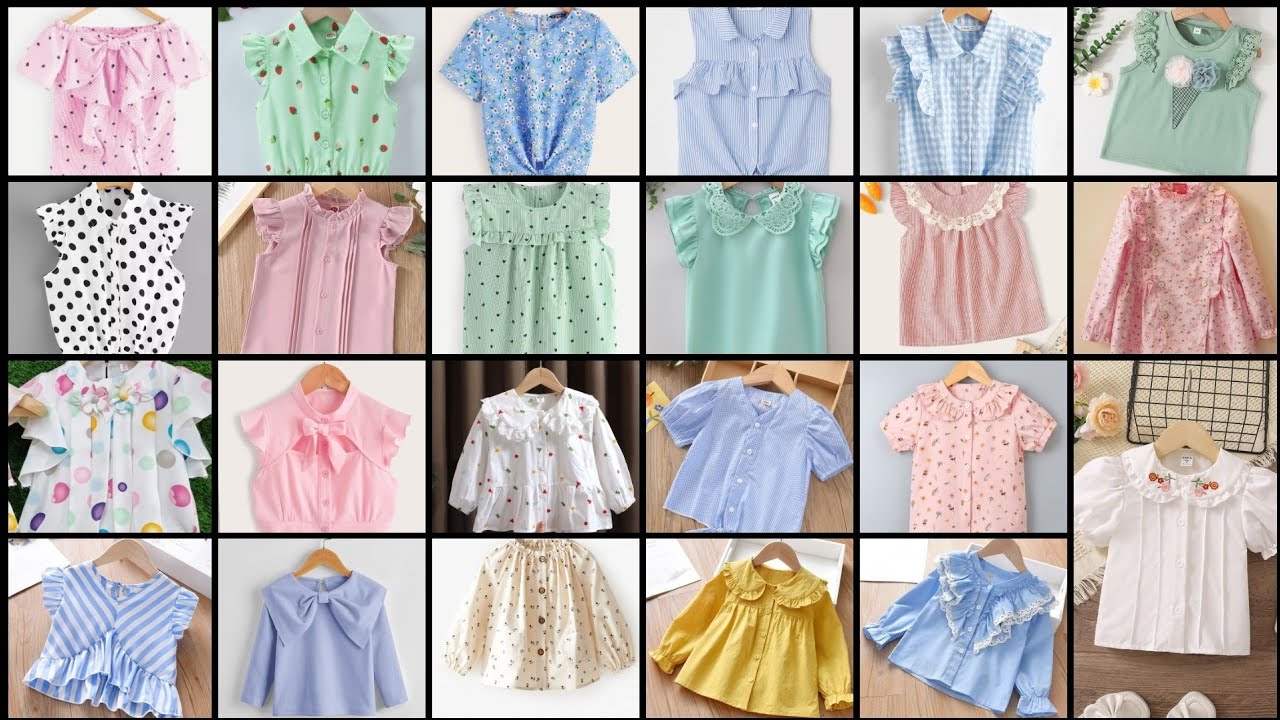 Top 100 best baby girls shirt designs | Baby top shirt designs | baby ...