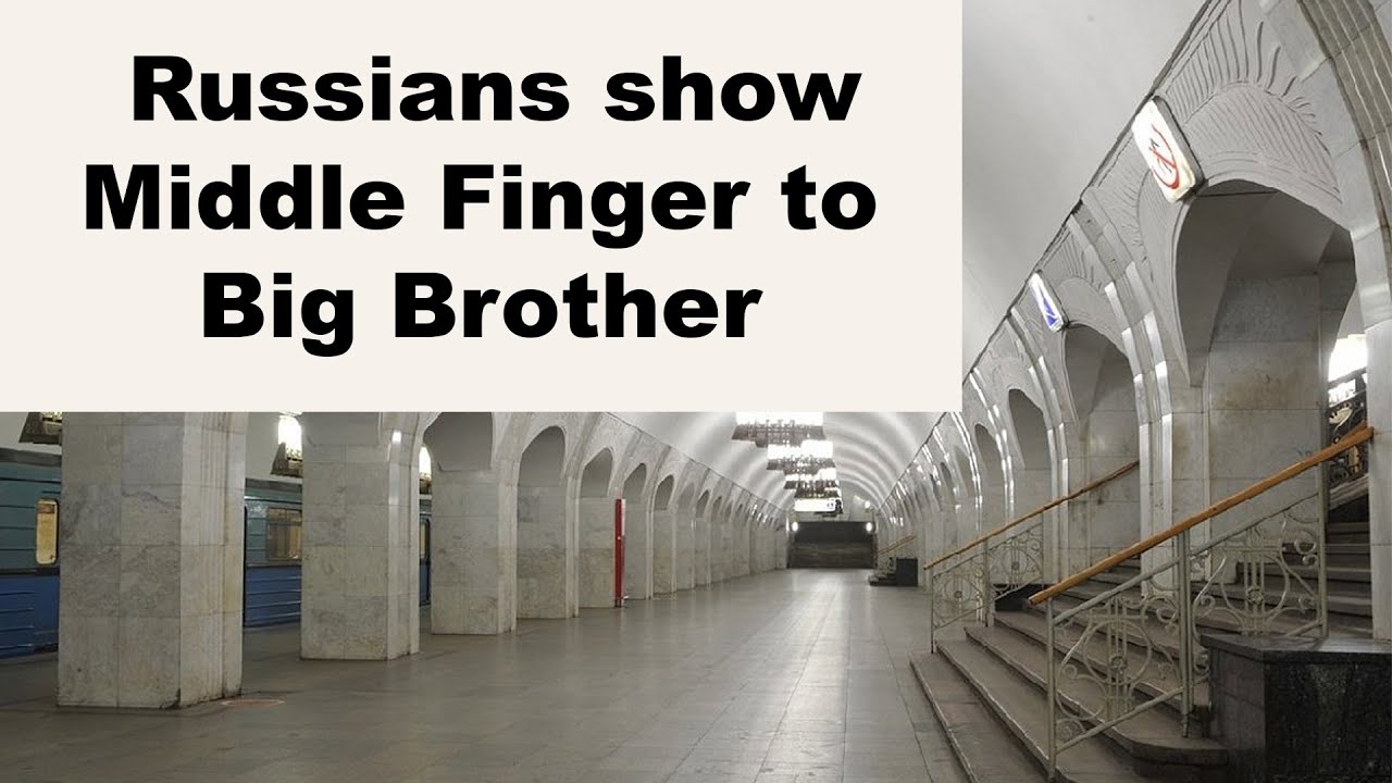 Moscovites show the middle finger to Big Brother. FacePay system on ...