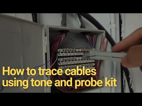How to trace cable using tone and probe kit - YouTube