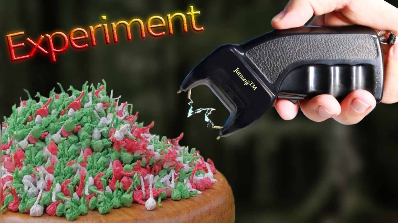 Experiment - Kann man mit einem E-schocker Knallfrösche knallen? - YouTube