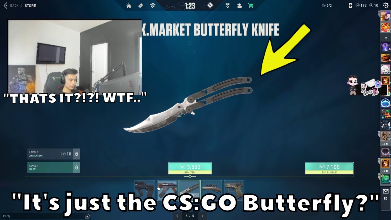 Stewie2k Reacts to the *NEW* CS DEFAULT Bundle for VALORANT.. - YouTube