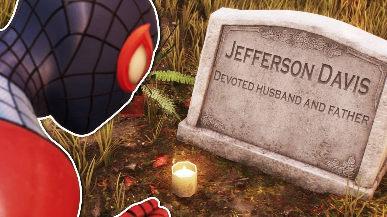 Miles Visits His Dad's Grave In Marvel's Spider-Man 2 - YouTube