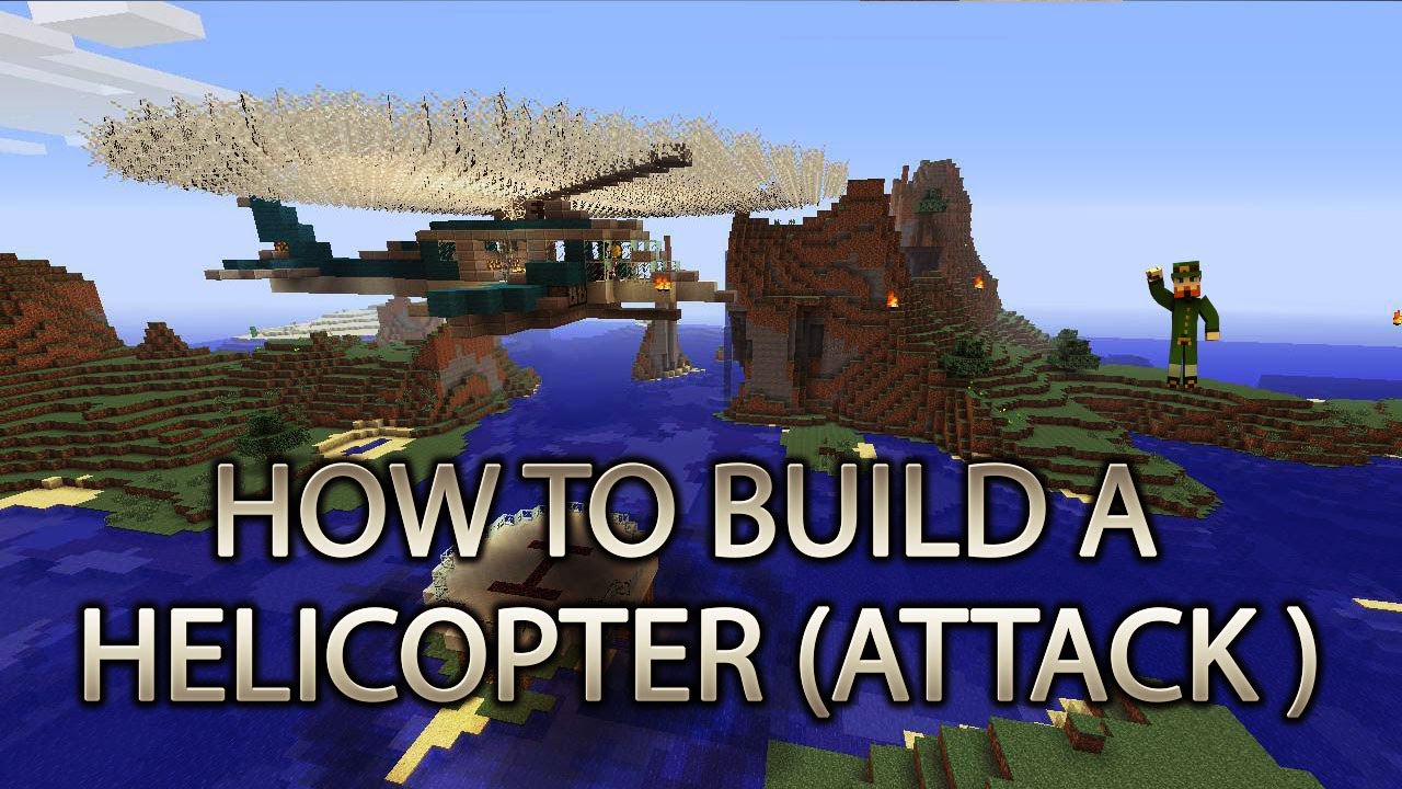 Minecraft Xbox 360: How to Build a Helicopter (ATTACK FIGHTER) cRz ...