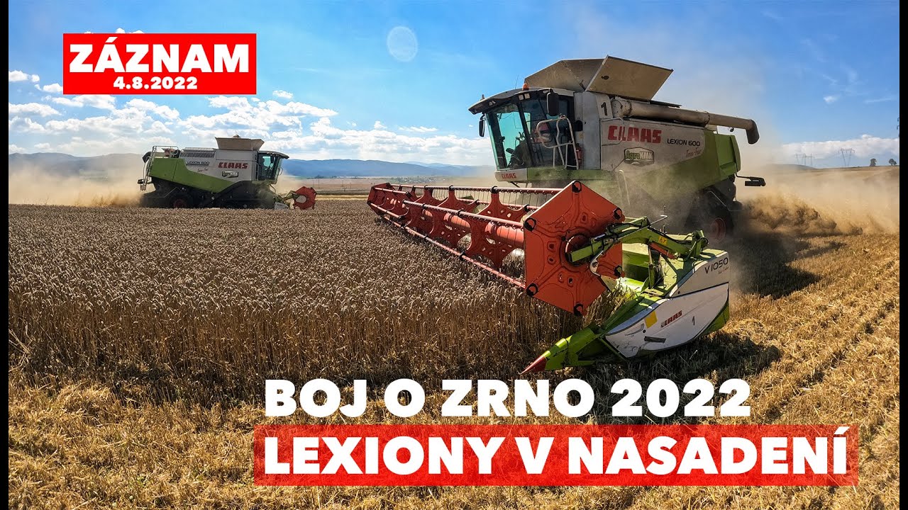 BOJ O ZRNO 2022 NAŽIVO #7 [ Lexiony 600 v nasadení ] AGRO KMK - YouTube
