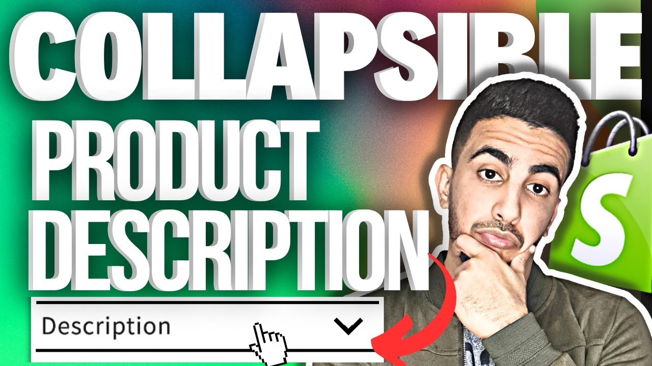 How To Add Collapsible Product Description Section In Shopify - YouTube