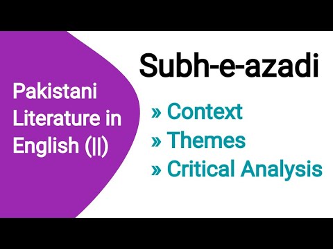 Subh-e-Azadi by Faiz Ahmed Faiz | Context | Themes | Critical Analysis ...