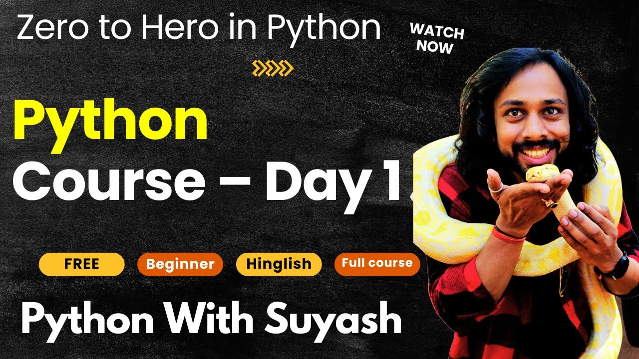 Learn Python from Scratch | Day 1 – No Experience Needed! - YouTube