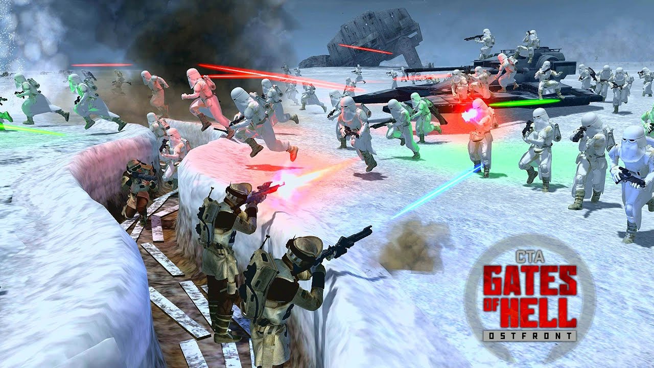 БИТВА ПРИ ХОТЕ l STAR WARS mod l Gates of Hell: Ostfront - YouTube