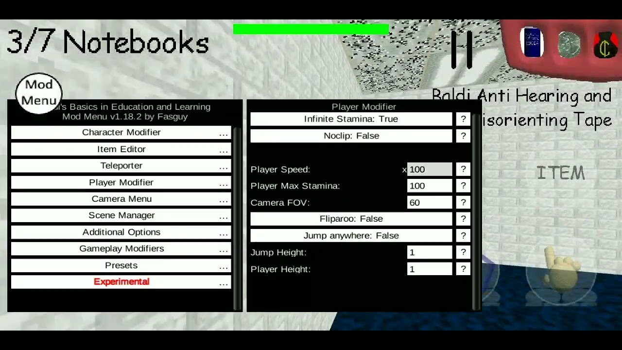 Baldi Like Car Mod Menu - YouTube
