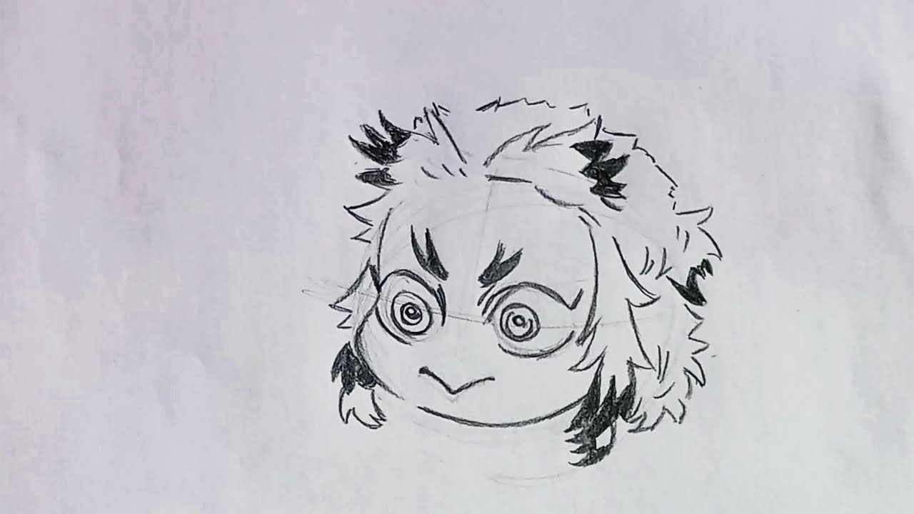 Tutorial: How to draw Chibi Rengoku from Demon Slayer ⎥⎥Beginner ...